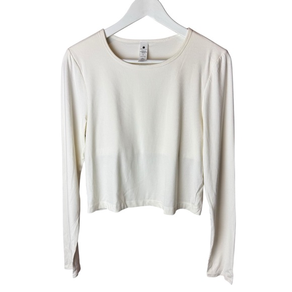 Yogalicious | Tops | Yogalicious Heavenly Rib Kathleen Crop Long Sleeve ...